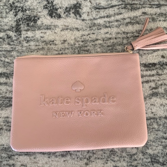 kate spade | Bags | Kate Spade Large Tassel Pouch Blush Pink | Poshmark